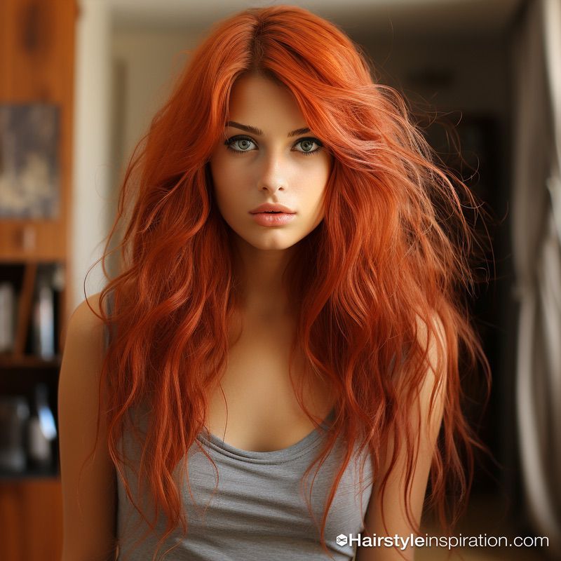 Inspiring long red hairstyles for your next haircut.