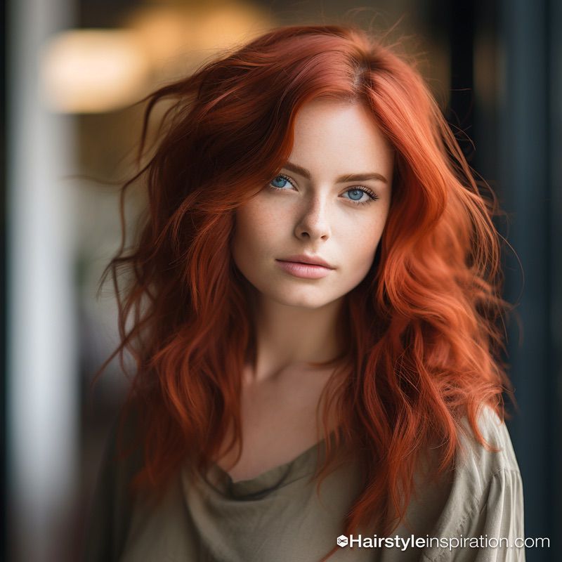 Inspiring long red hairstyles for your next haircut.