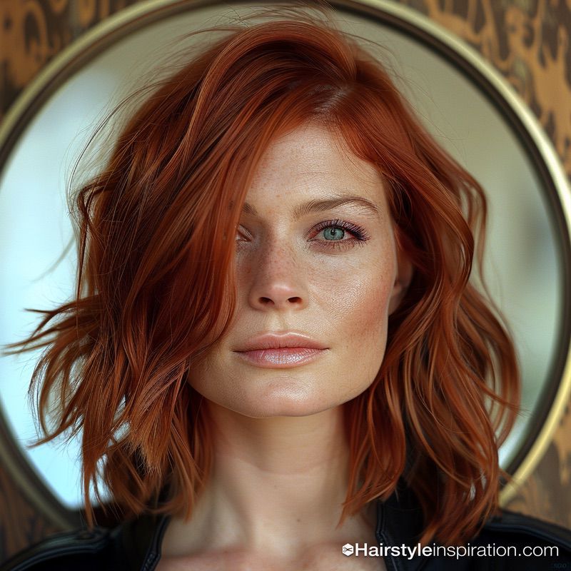 Inspiring medium red hairstyles for your next haircut.